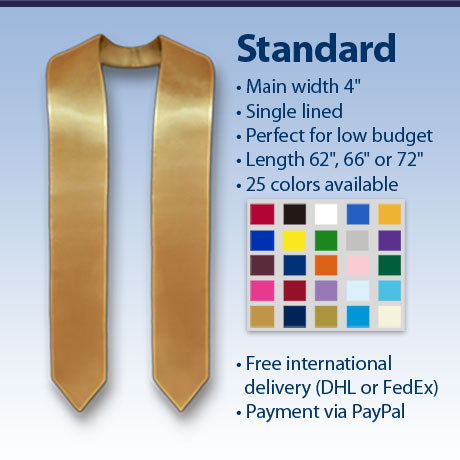 Plain Blank Graduation Stoles & Sashes at Cheap Wholesale Prices
