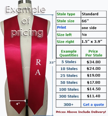Graduation Stoles & Custom Sashes - High Quality Bulk Orders.
